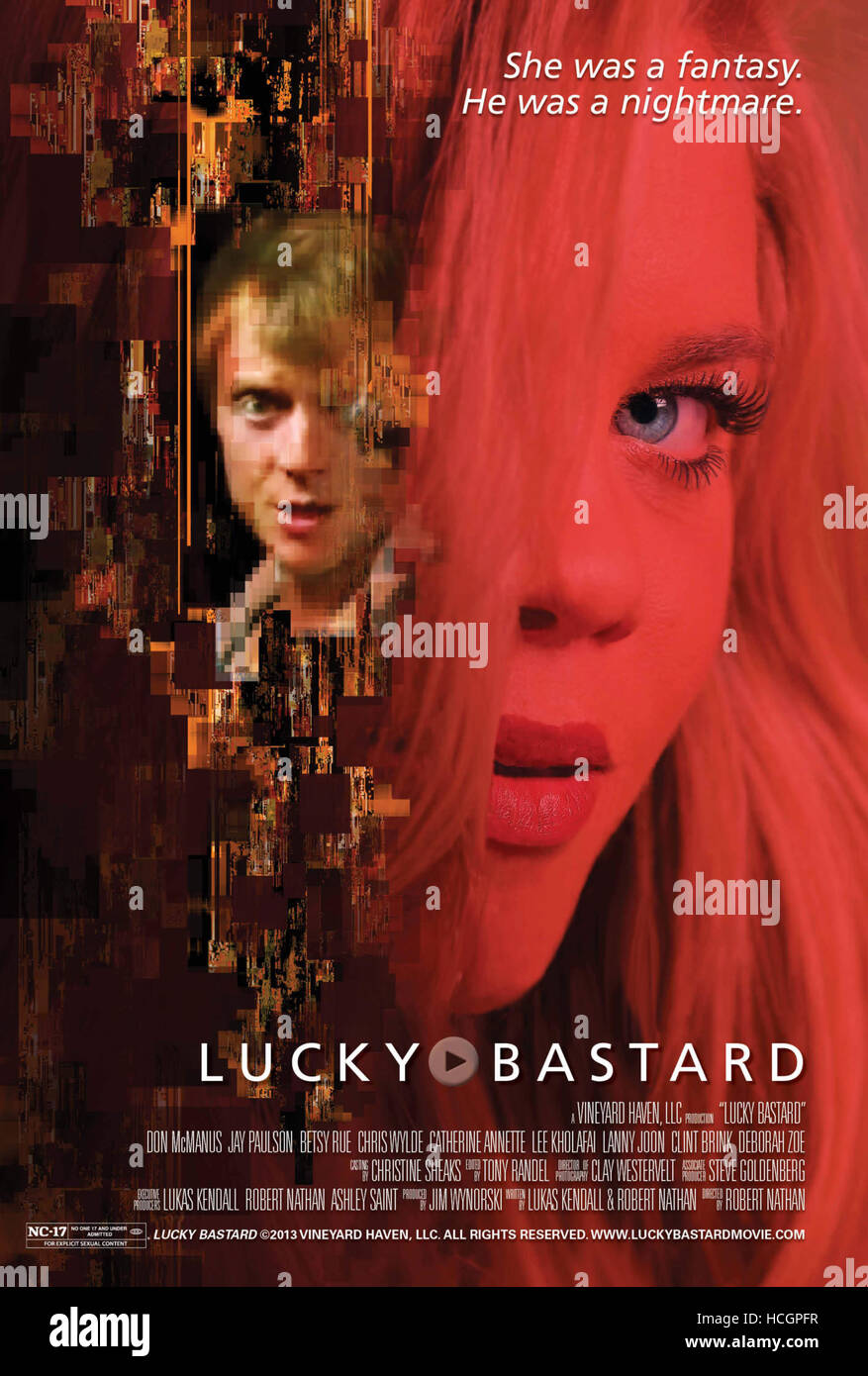 LUCKY BASTARD, US poster art, from left: Jay Paulson, Betsy Rue, 2014 ...