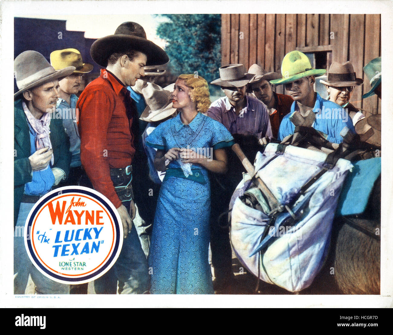 THE LUCKY TEXAN, from left, John Wayne, Barbara Sheldon, 1934 Stock ...