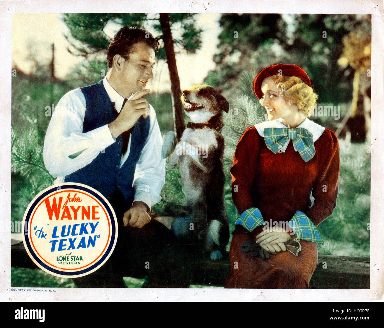 THE LUCKY TEXAN, from left, John Wayne, Barbara Sheldon, 1934 Stock ...