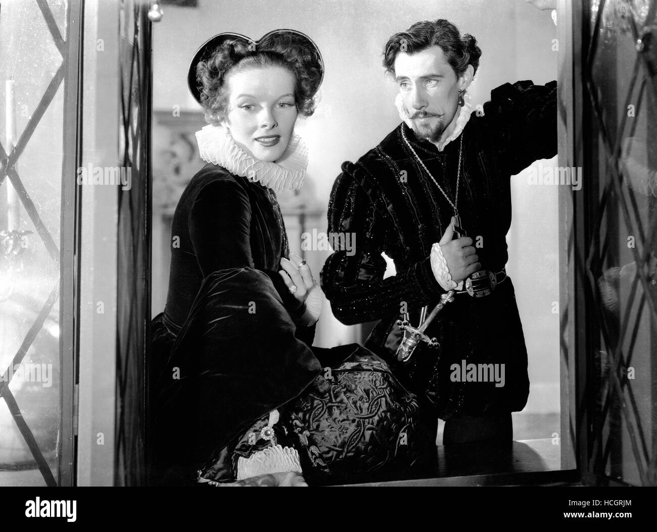MARY OF SCOTLAND, Katharine Hepburn, John Carradine, 1936 Stock Photo ...