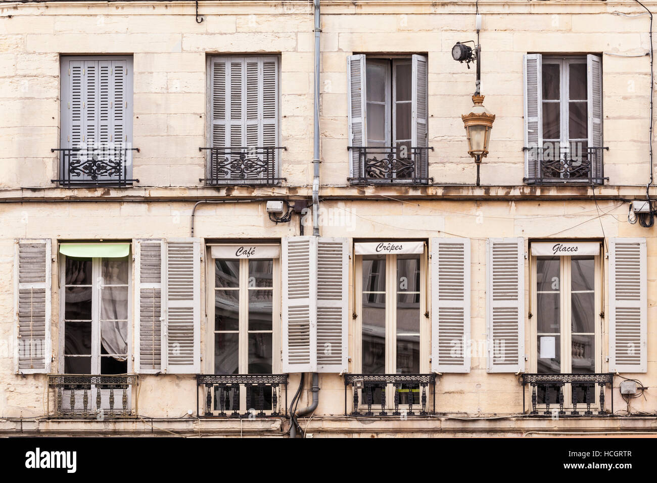 Typical building facade in Dijon, France Stock Photo - Alamy