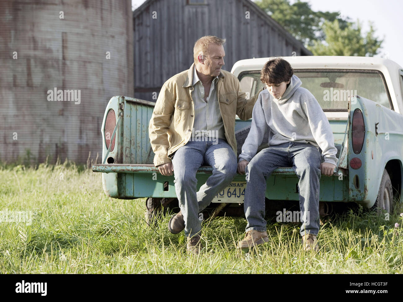 MAN OF STEEL, from left: Kevin Costner, Dylan Sprayberry, 2013. ph ...
