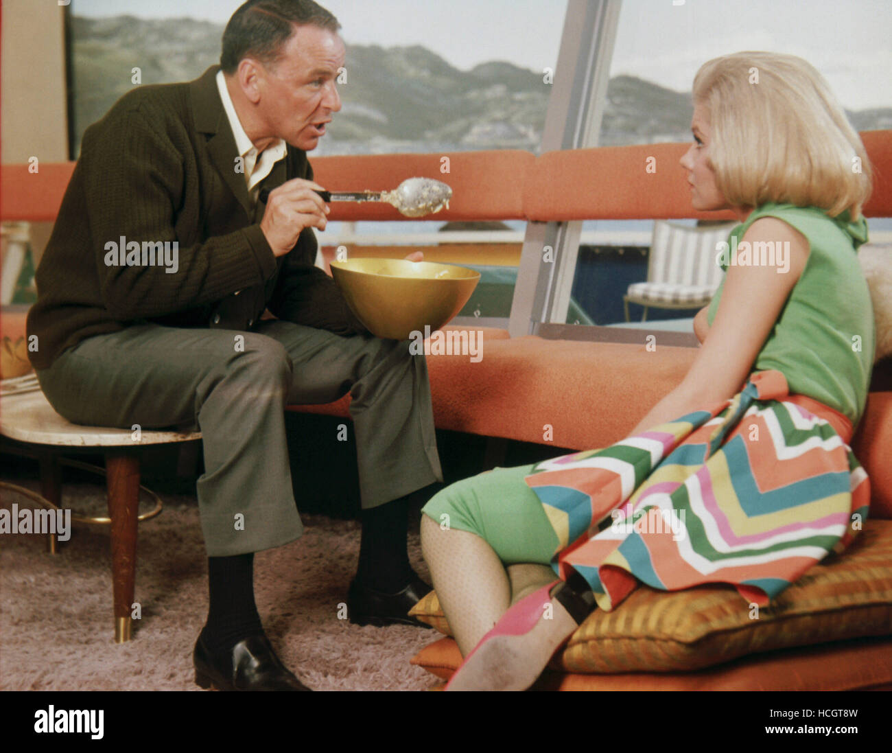 MARRIAGE ON THE ROCKS, Frank Sinatra, Davey Davison, 1965 Stock Photo ...