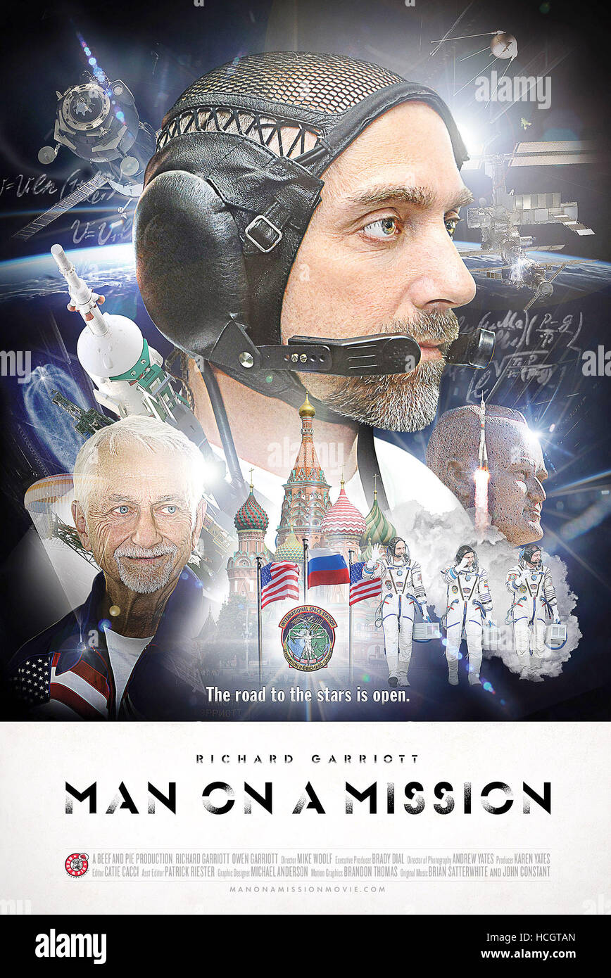 RICHARD GARRIOTT: MAN ON A MISSION, US poster art, Richard Garriott ...