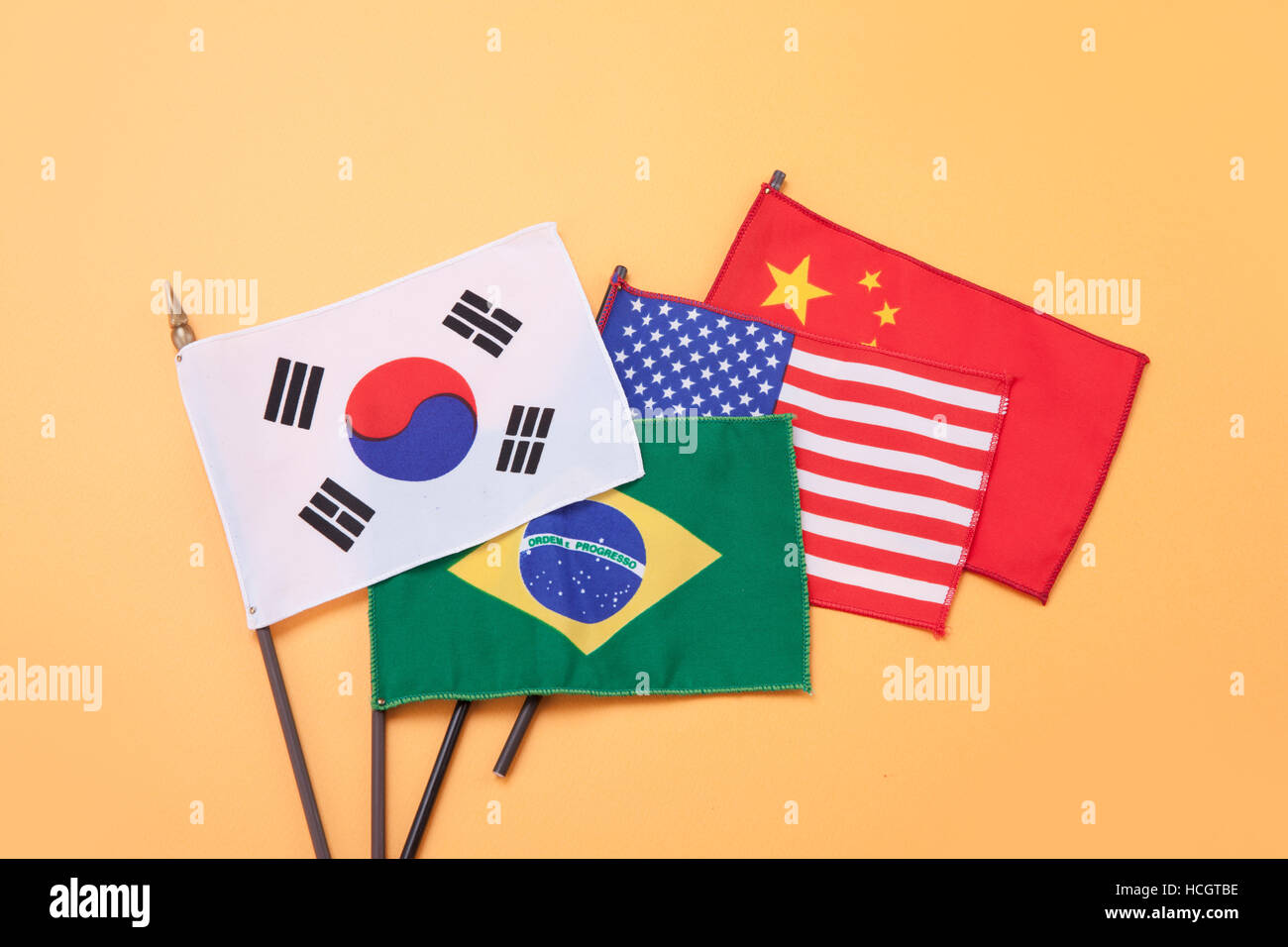 Cheerleading flags hi-res stock photography and images - Alamy
