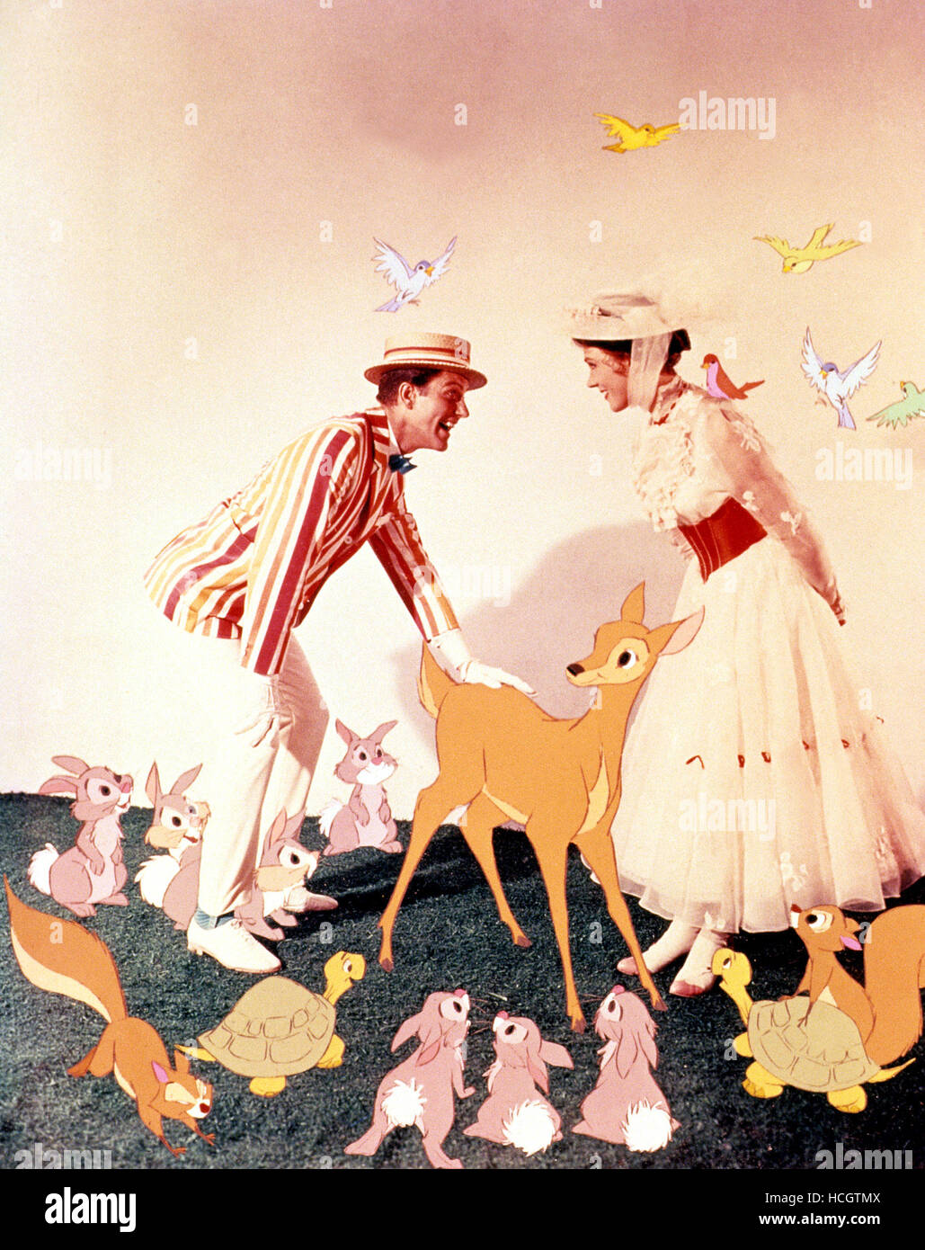 MARY POPPINS, Dick Van Dyke, Julie Andrews, 1964 Stock Photo - Alamy