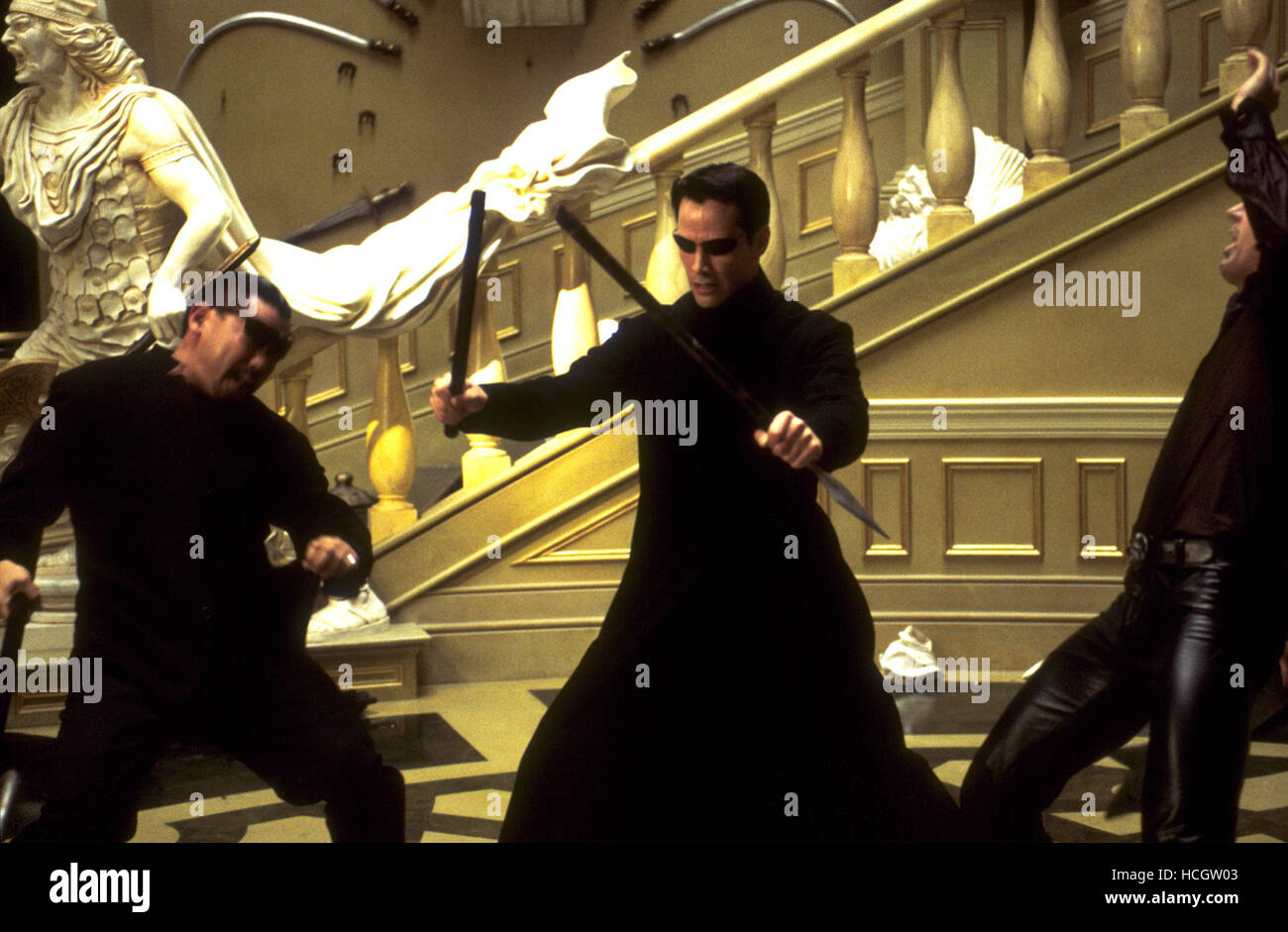 THE MATRIX RELOADED, Marcus Young, Keanu Reeves, Ousaun Elam, 2003, (c ...