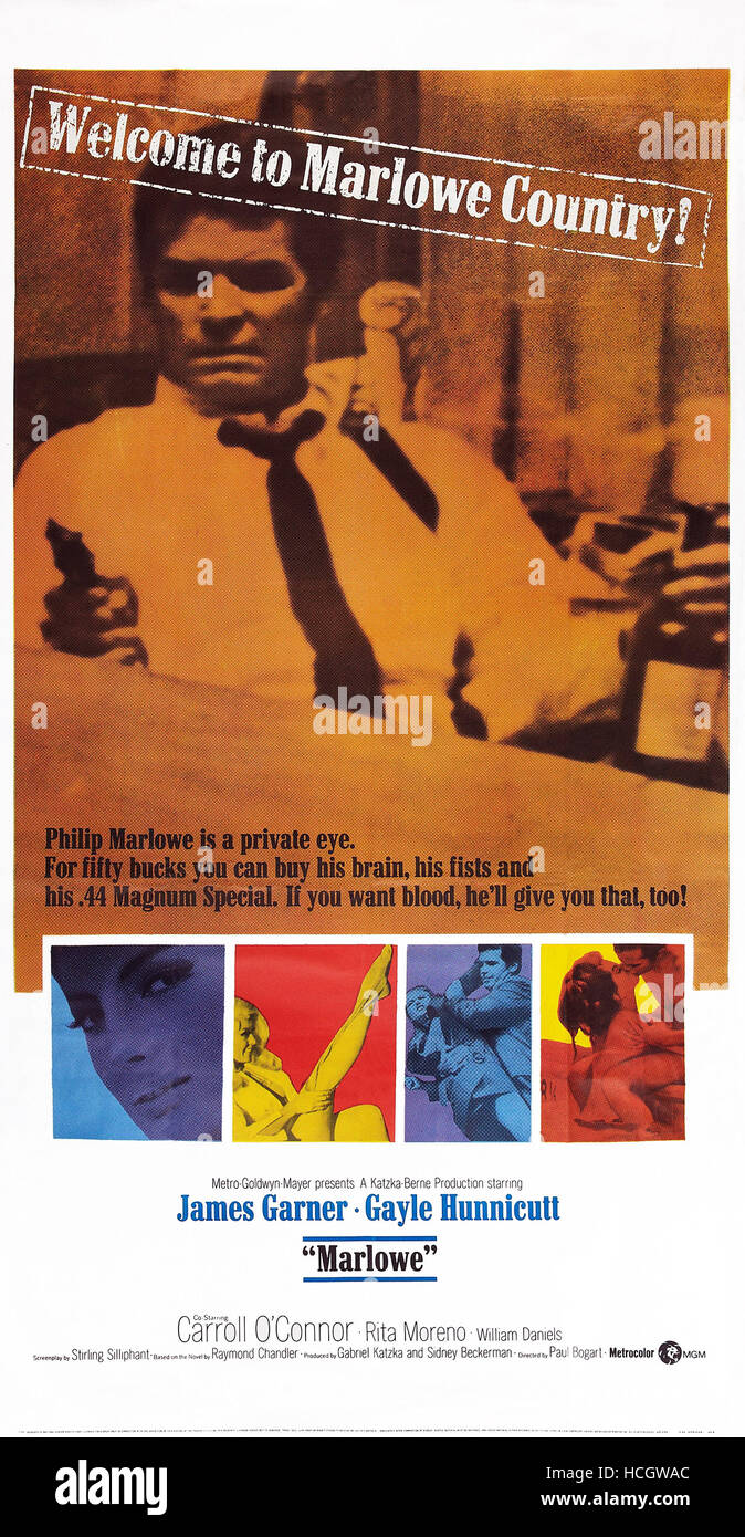 MARLOWE, US poster art, James Garner, 1969 Stock Photo - Alamy