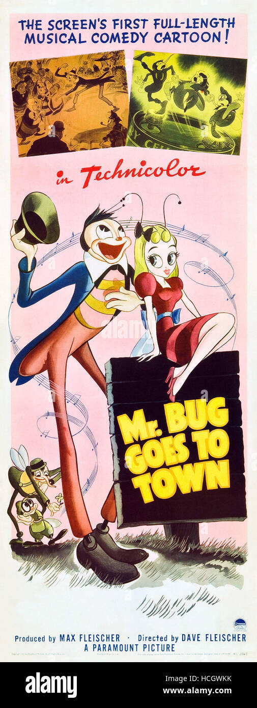 MR. BUG GOES TO TOWN, poster art, 1941 Stock Photo - Alamy
