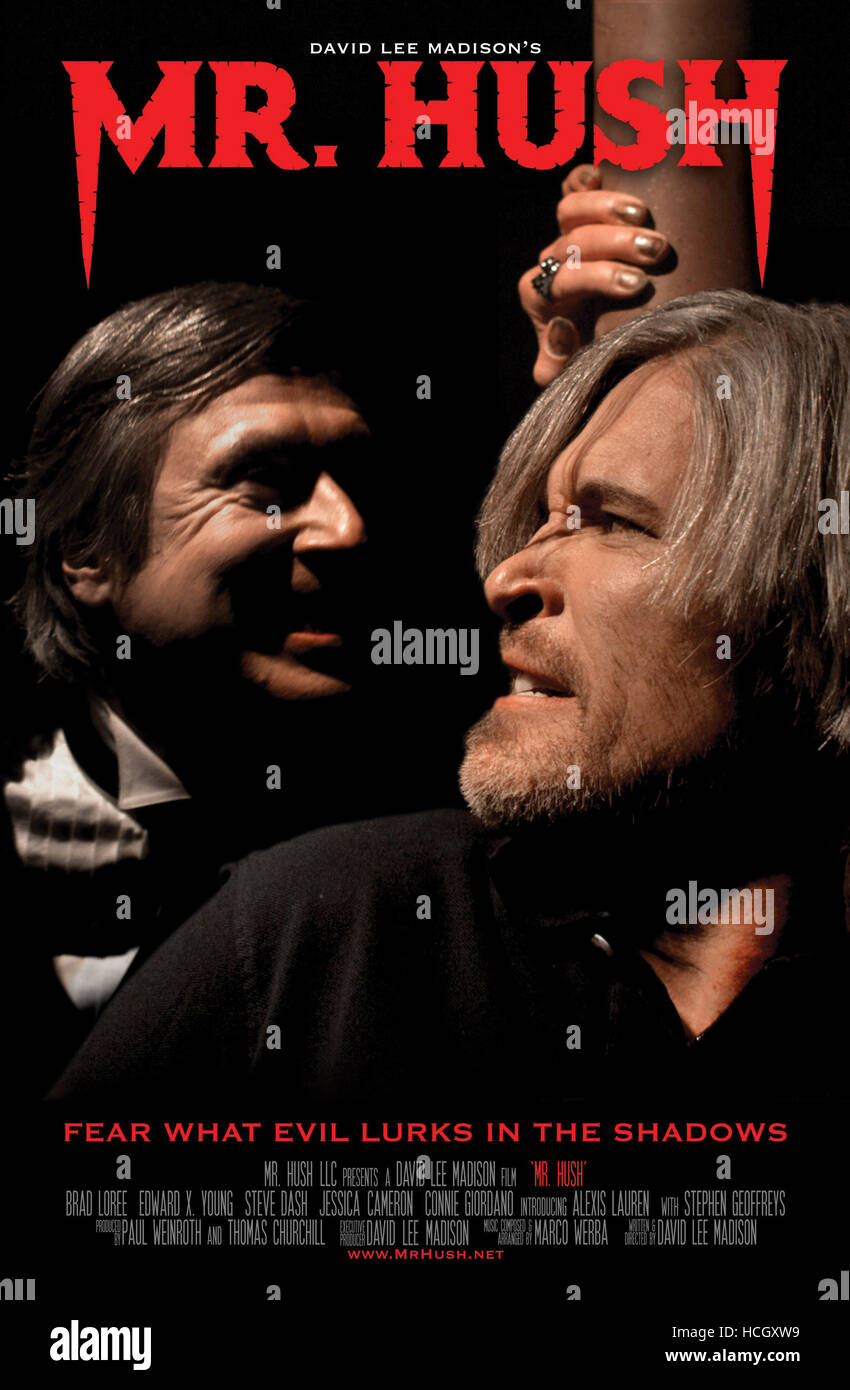 MR. HUSH, right: Tim Dougherty, US poster art, 2010 Stock Photo - Alamy