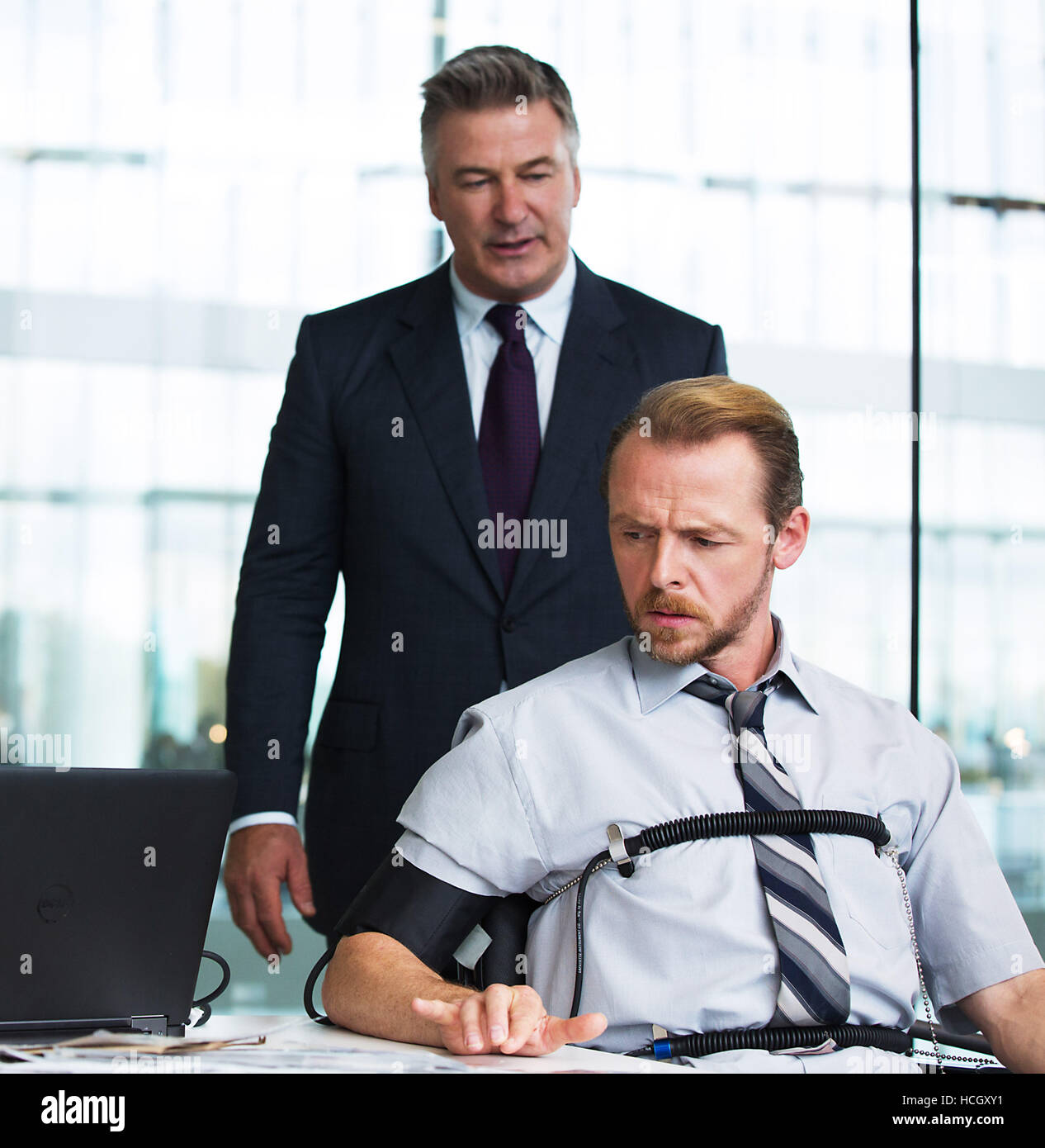 MISSION: IMPOSSIBLE - ROGUE NATION, from left: Alec Baldwin, Simon Pegg ...