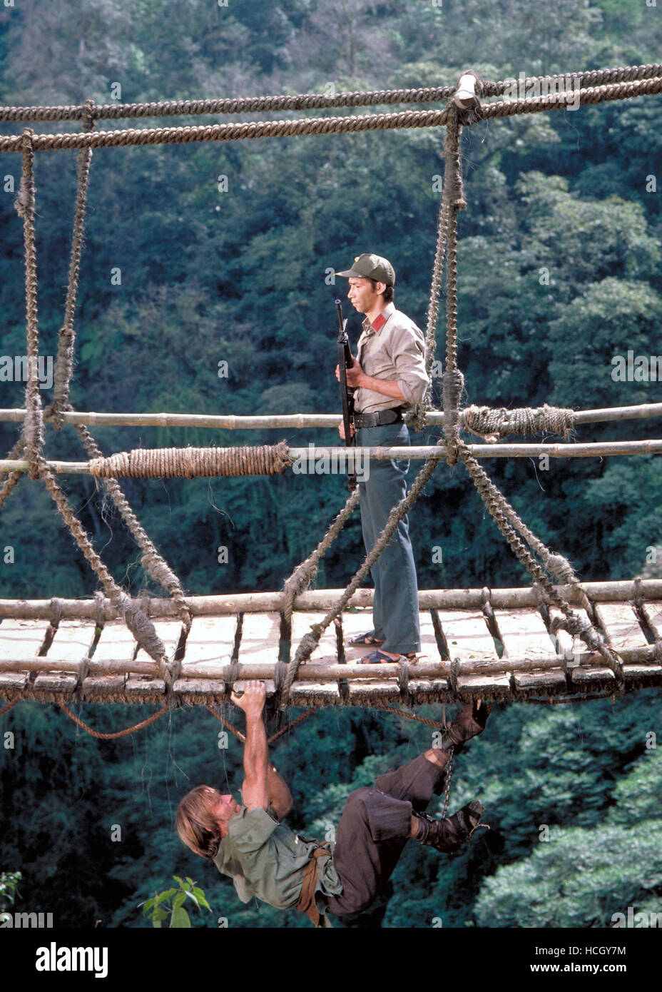 MISSING IN ACTION 2: THE BEGINNING, Chuck Norris (under bridge), 1985 ...