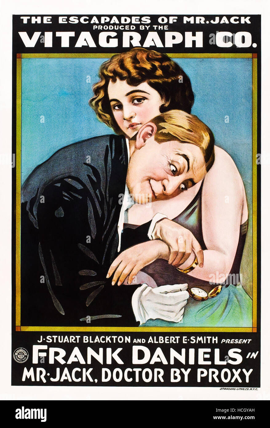 MR. JACK, DOCTOR BY PROXY, left: Frank Daniels on poster art, 1916 Stock Photo - Alamy