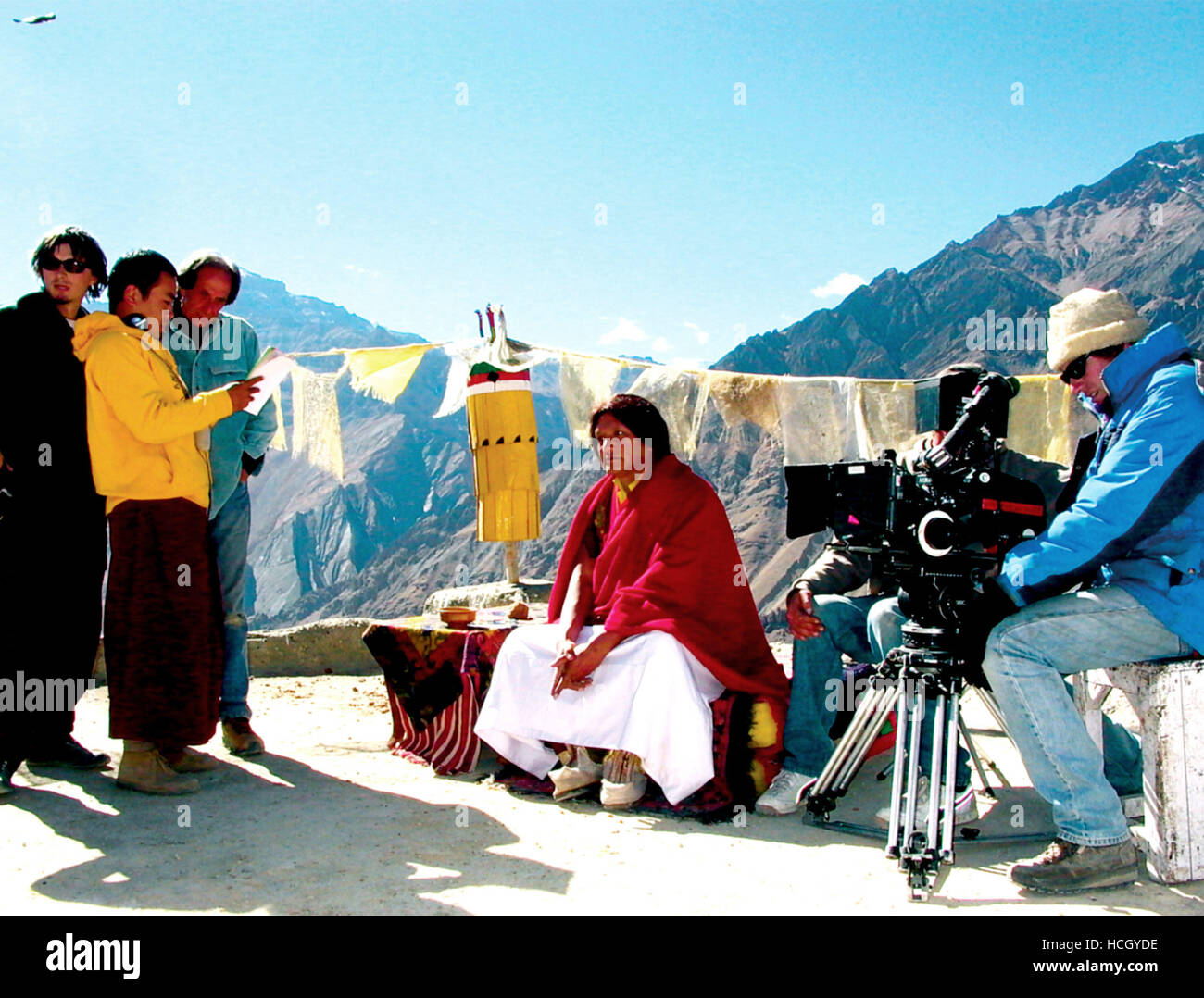 MILAREPA, director Neten Chokling (second from left), on set, 2006 ...