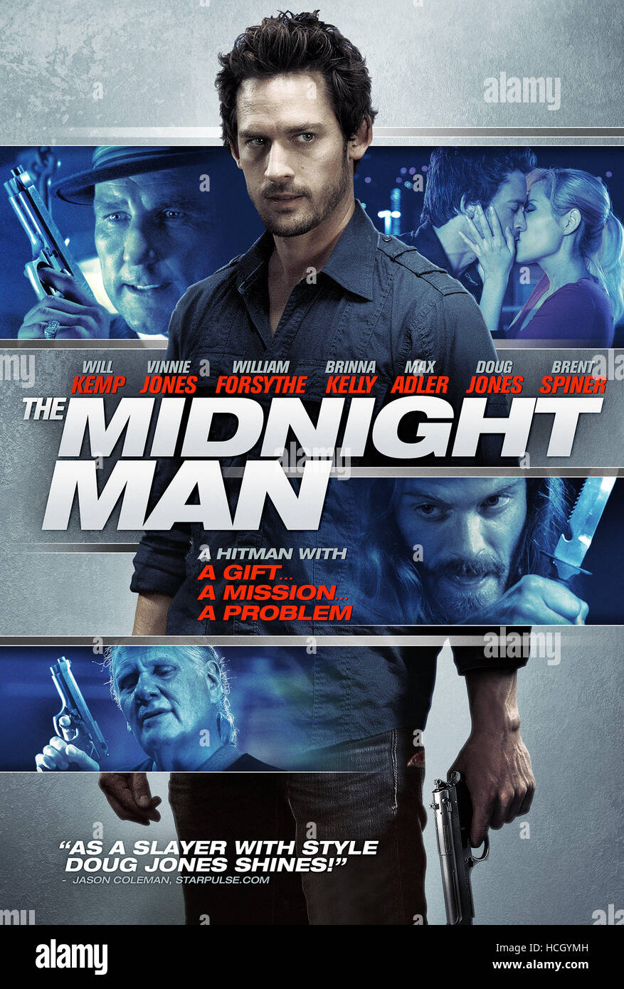 THE MIDNIGHT MAN, Will Kemp (large figure), top, from left: Vinnie Jones, Will Kemp, Brinna ...