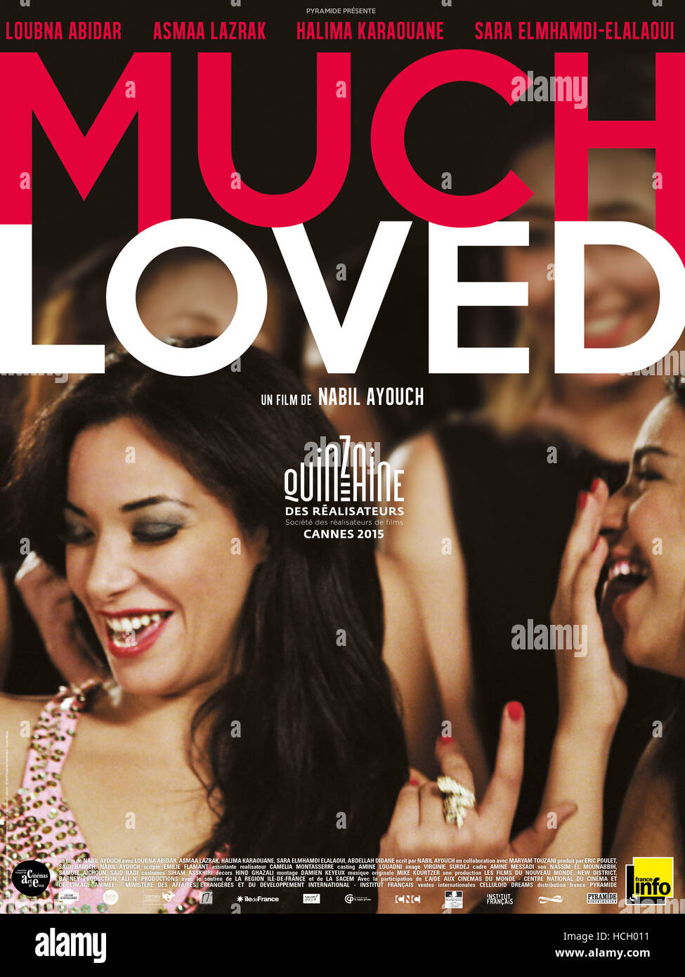 MUCH LOVED, French poster, Loubna Abidar (left), 2015. ©Pyramide ...