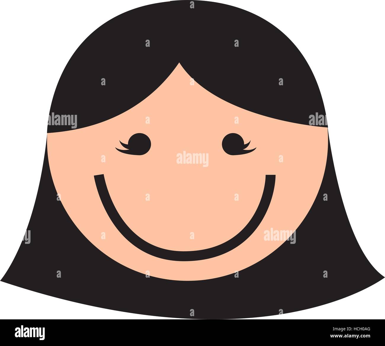 cute girl character isolated icon vector illustration design Stock ...