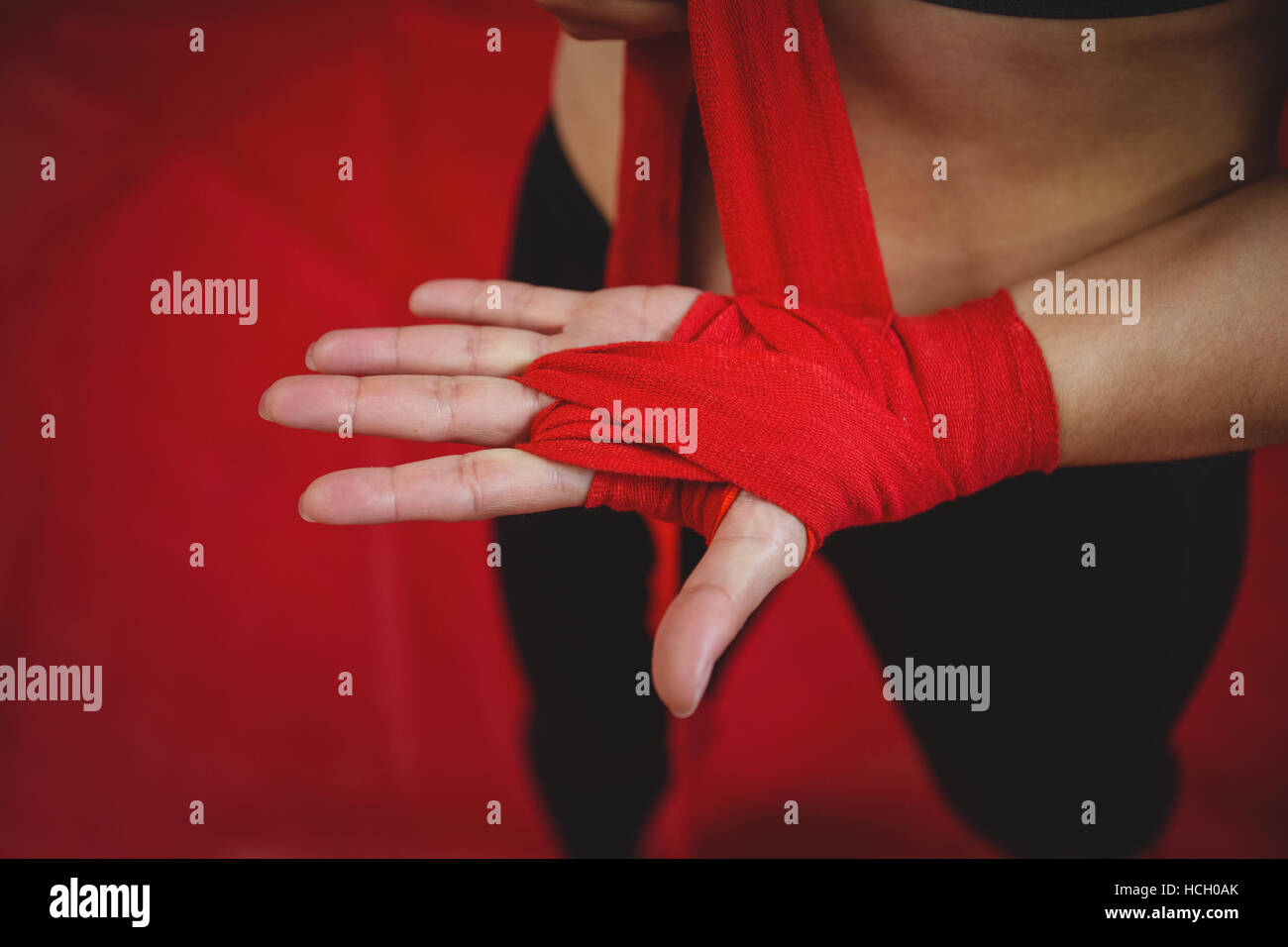 Woman wearing red boxing hi-res stock photography and images - Alamy