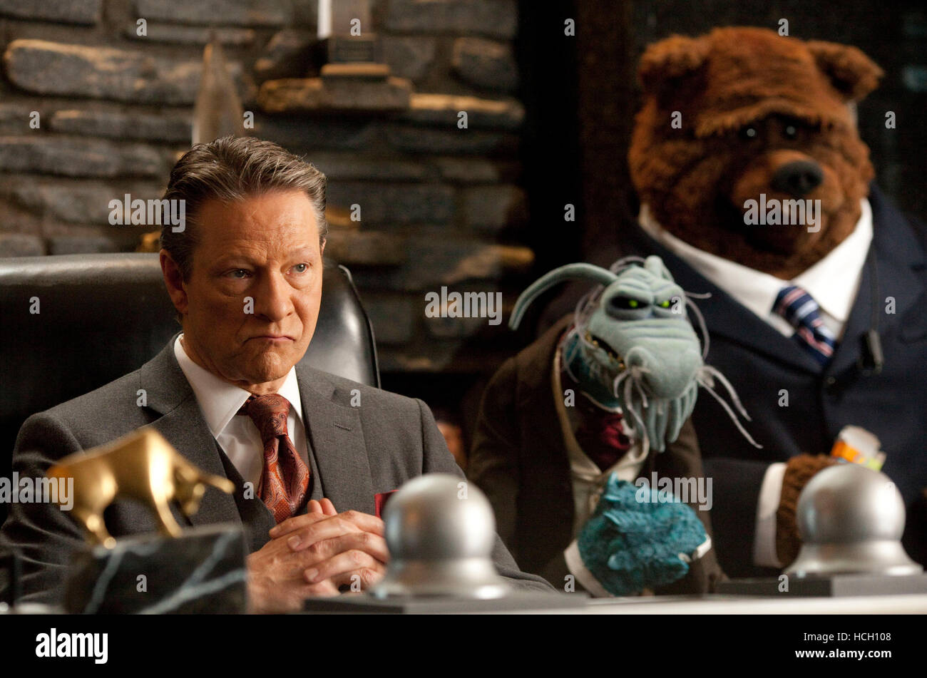 THE MUPPETS, l-r: Chris Cooper, Uncle Deadly, Bobo the Bear, 2011, ph ...