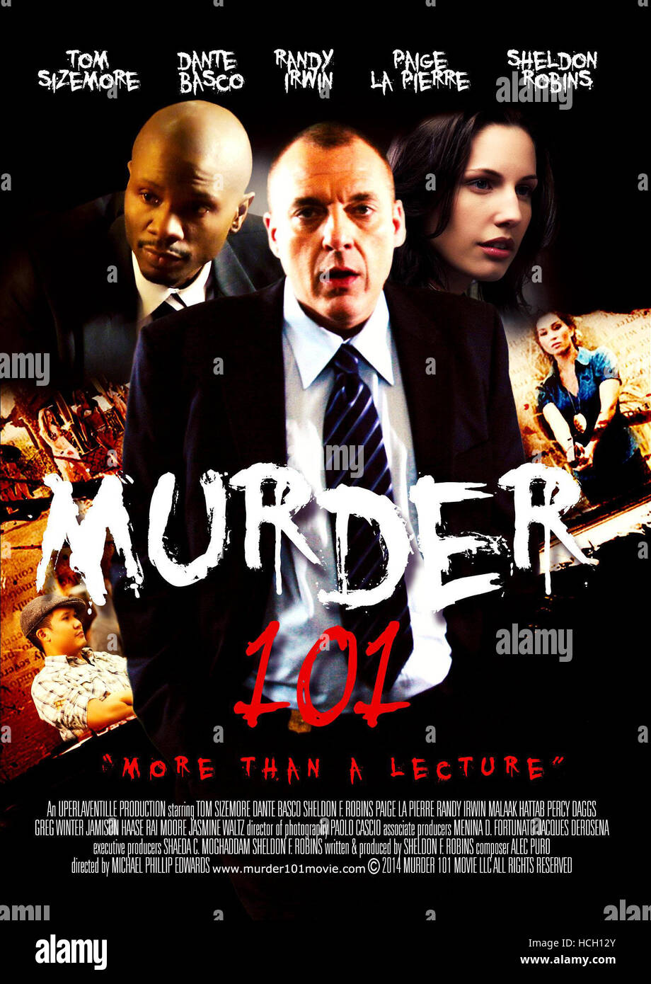 MURDER101, poster art, front, from left: Sheldon Robins, Tom Sizemore ...