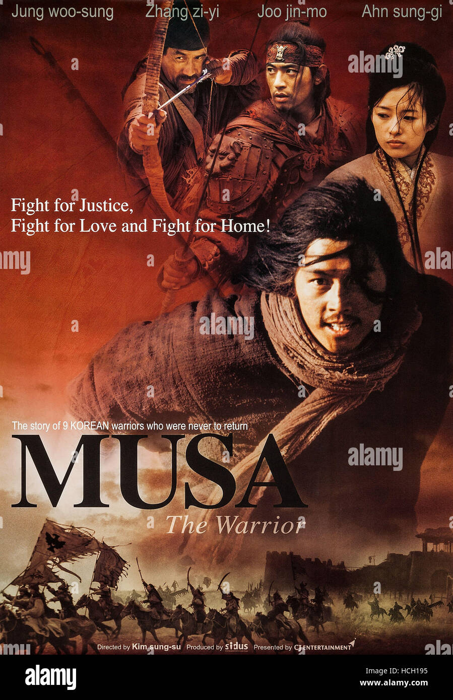 MUSA, (aka THE WARRIOR), US poster art, from bottom: Woo-sung Jung ...