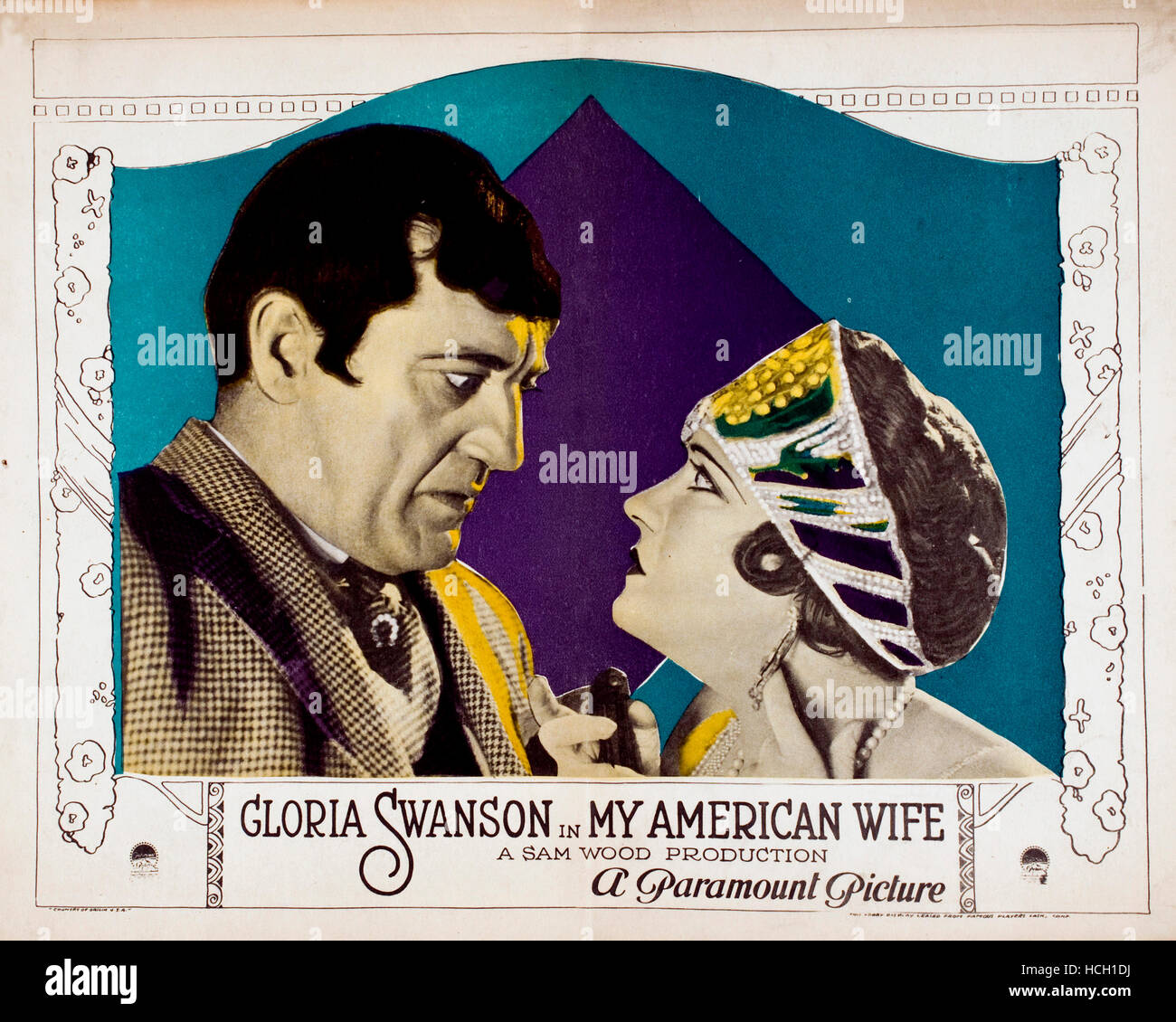 MY AMERICAN WIFE, Walter Long, Gloria Swanson, 1922 Stock Photo - Alamy