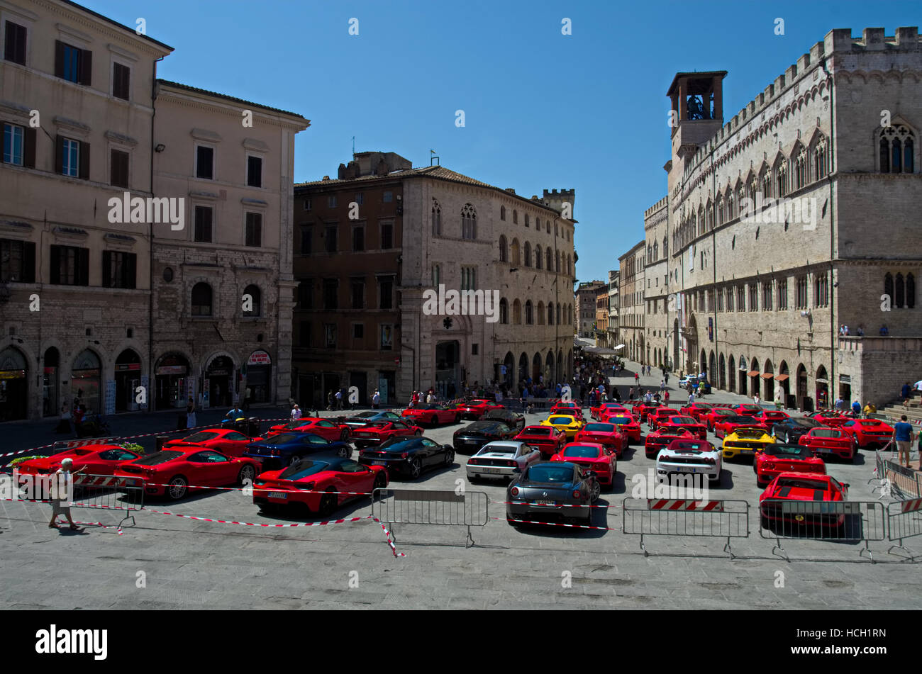 Ferrari roadmap to Perugia, Umbria, Italy Stock Photo - Alamy
