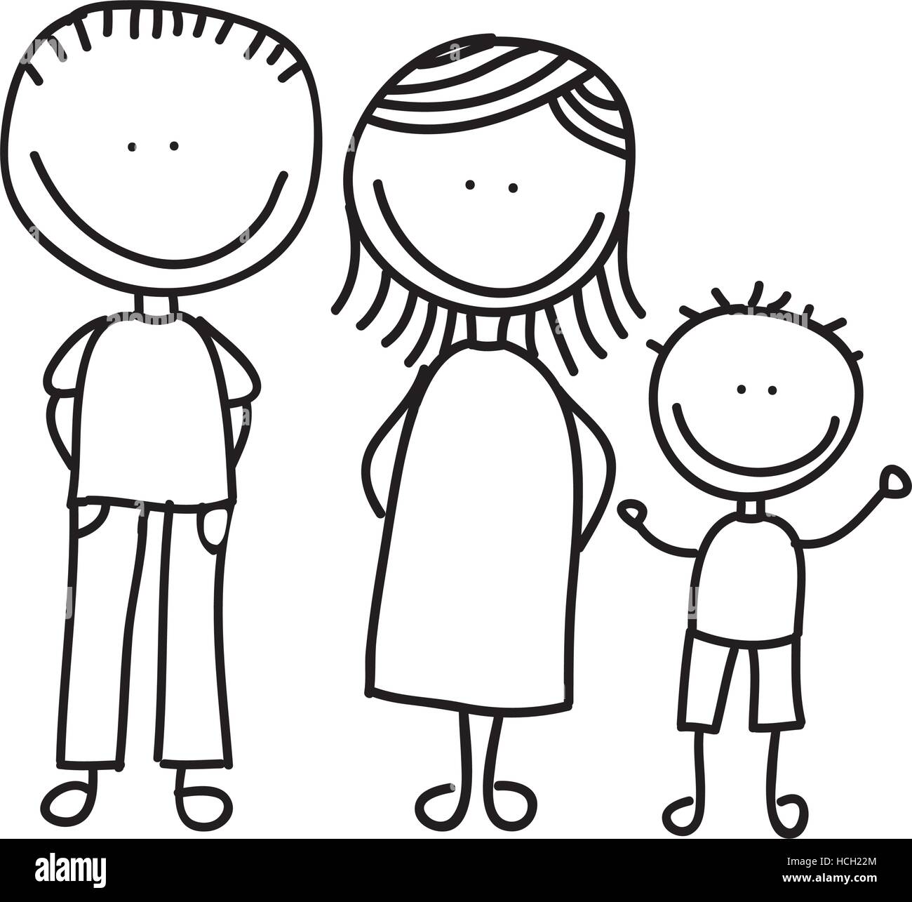 cute little family character icon vector illustration design Stock ...