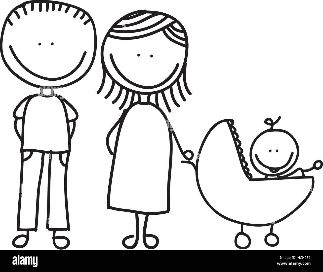 Cute little group kids characters hi-res stock photography and images ...