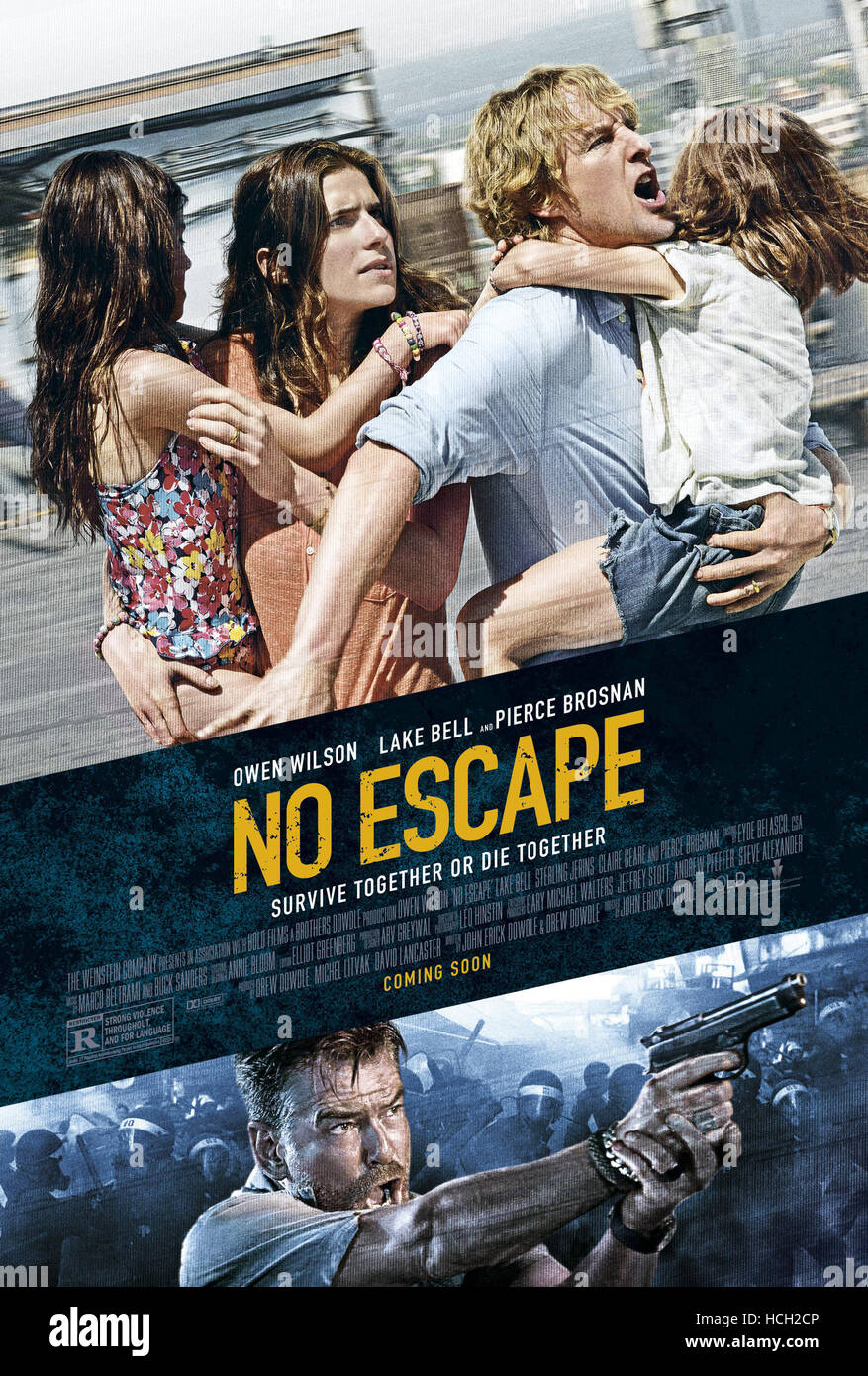 No Escape Us Poster Top From Left Claire Geare Lake Bell Sterling Jerins Owen Wilson