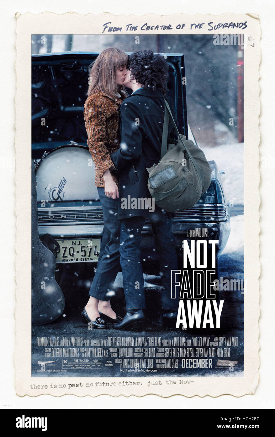 NOT FADE AWAY, US poster art, from left: Bella Heathcote, John Magaro ...