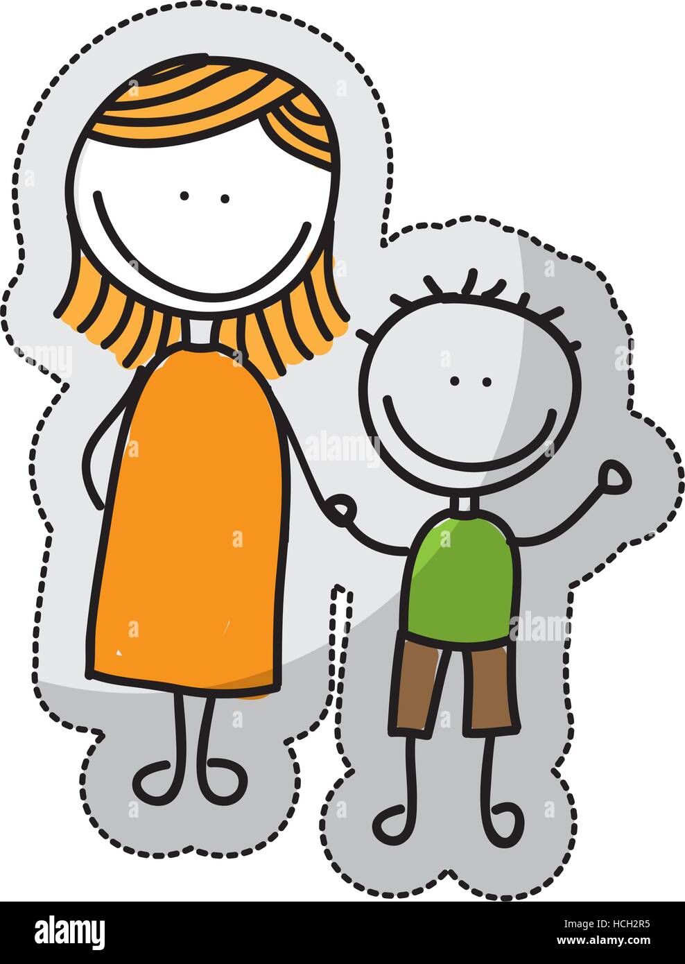 Cute little group kids characters hi-res stock photography and images ...