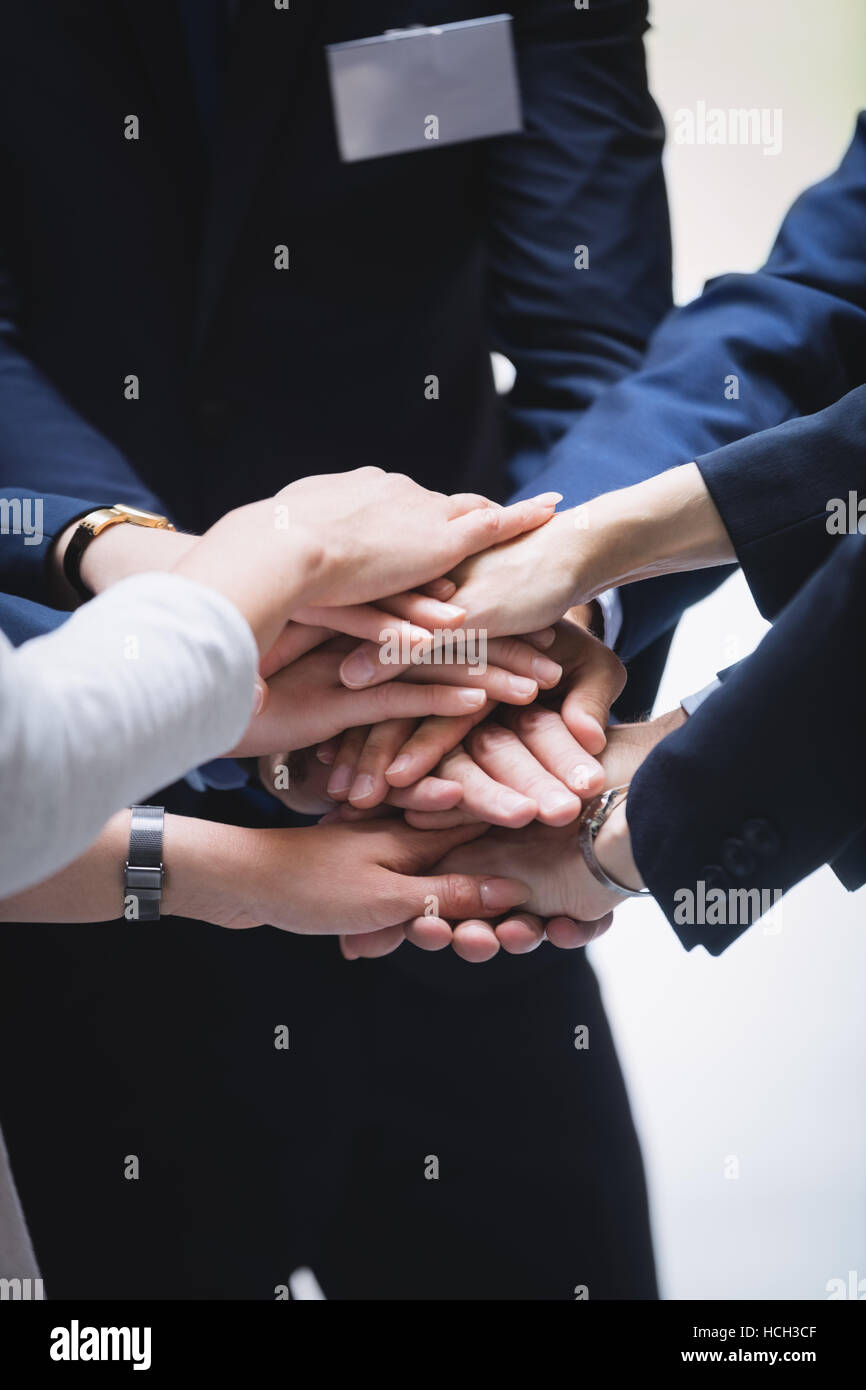 Hands stack of business people Stock Photo - Alamy