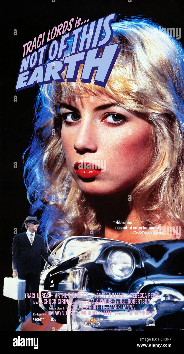 NOT OF THIS EARTH, Traci Lords on poster art, 1988. ©Concorde Pictures ...