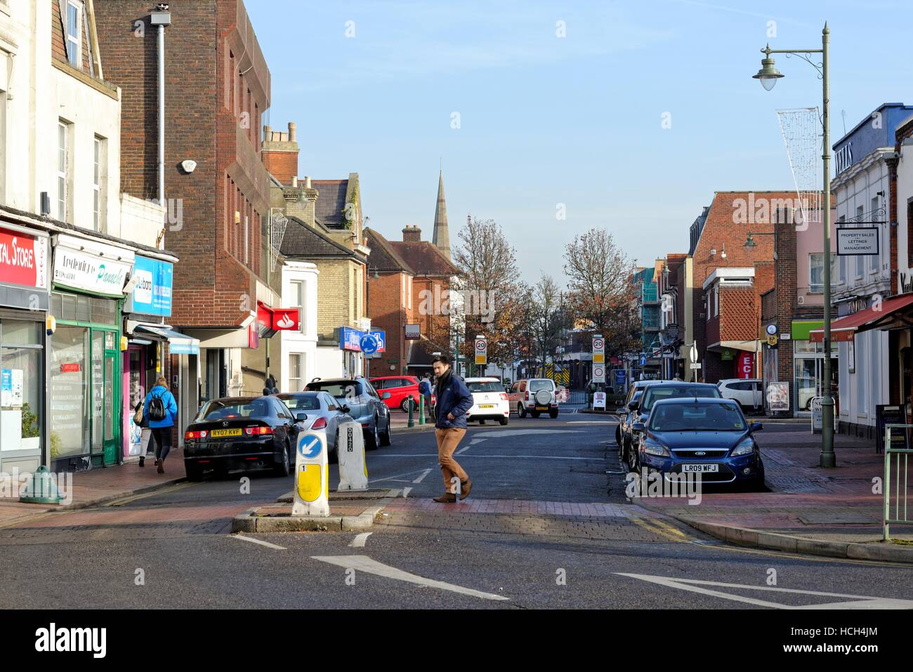Egham town centre and high street Surrey Stock Photo - Alamy