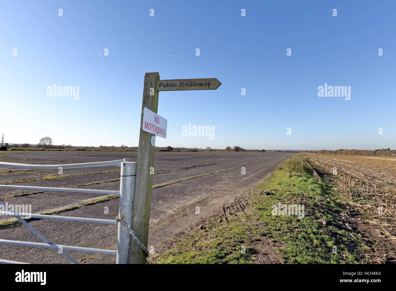 Abandoned Wisley airfield Surrey UK Stock Photo - Alamy