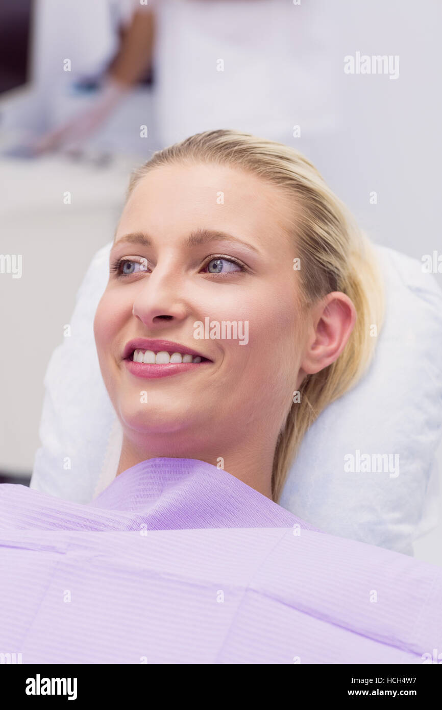 Female patient smiling Stock Photo - Alamy