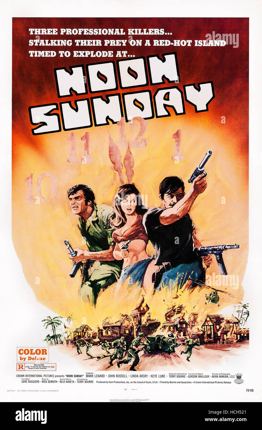 NOON SUNDAY, US poster art, from left: Mark Lenard, Linda Avery, John ...