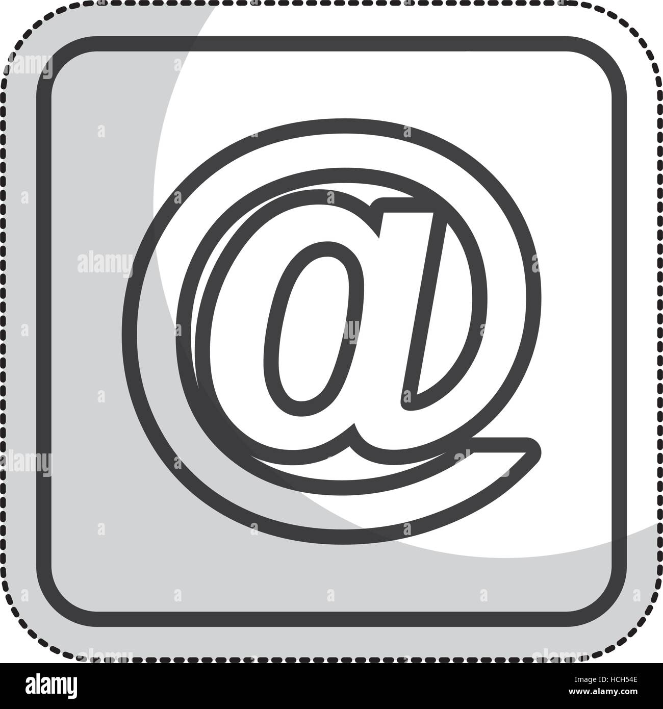 arroba social media icon vector illustration design Stock Vector Image ...