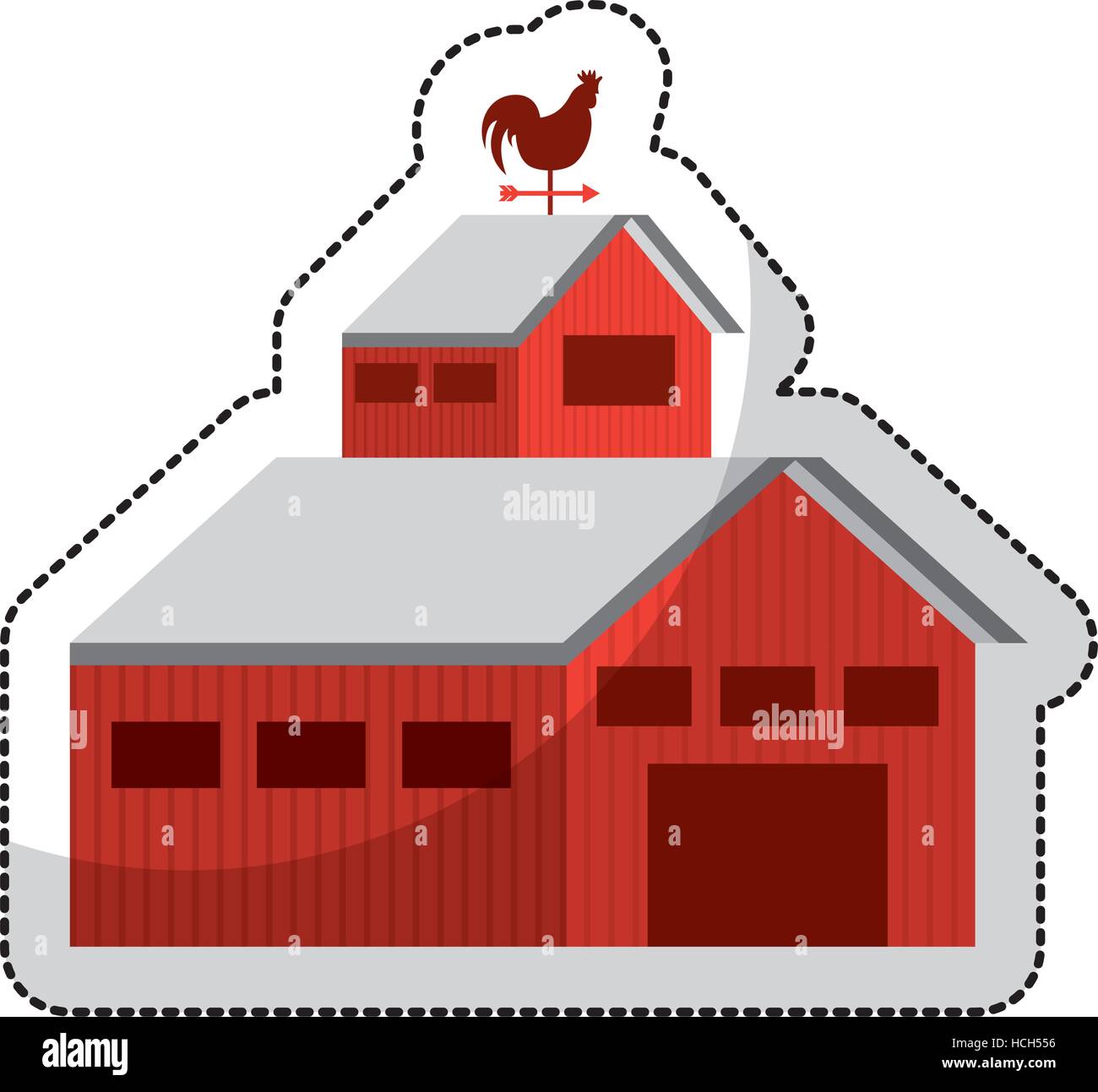 stable farm isolated icon vector illustration design Stock Vector Image ...