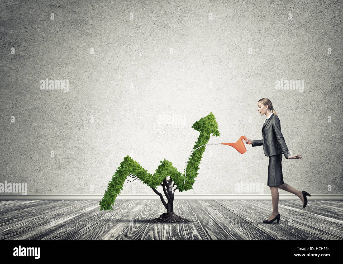 Make your money grow Stock Photo - Alamy