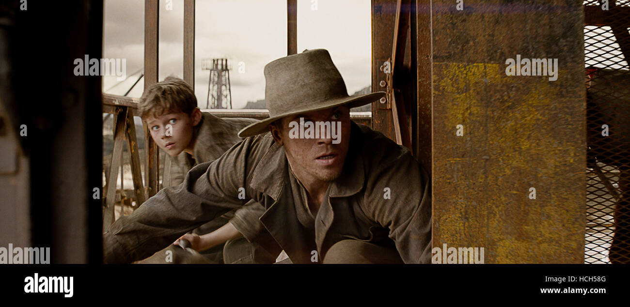 PAN, from left: Levi Miller as Peter Pan, Garrett Hedlund as Hook, 2015. © Warner Bros. Pictures ...