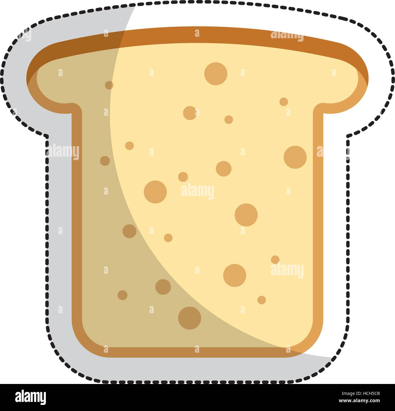 bread slice isolated icon vector illustration design Stock Vector Image ...
