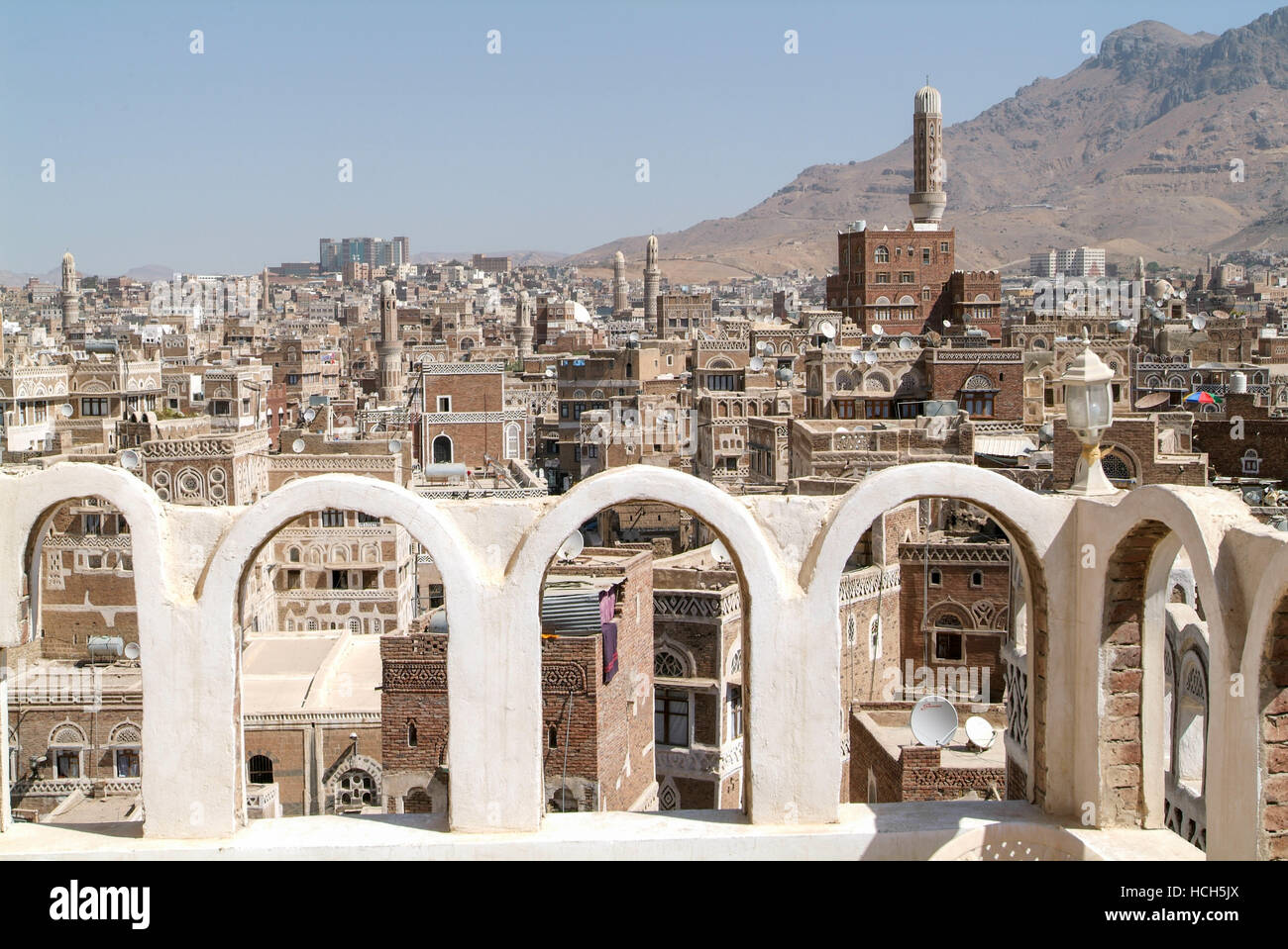 Sana'a tower houses hi-res stock photography and images - Alamy