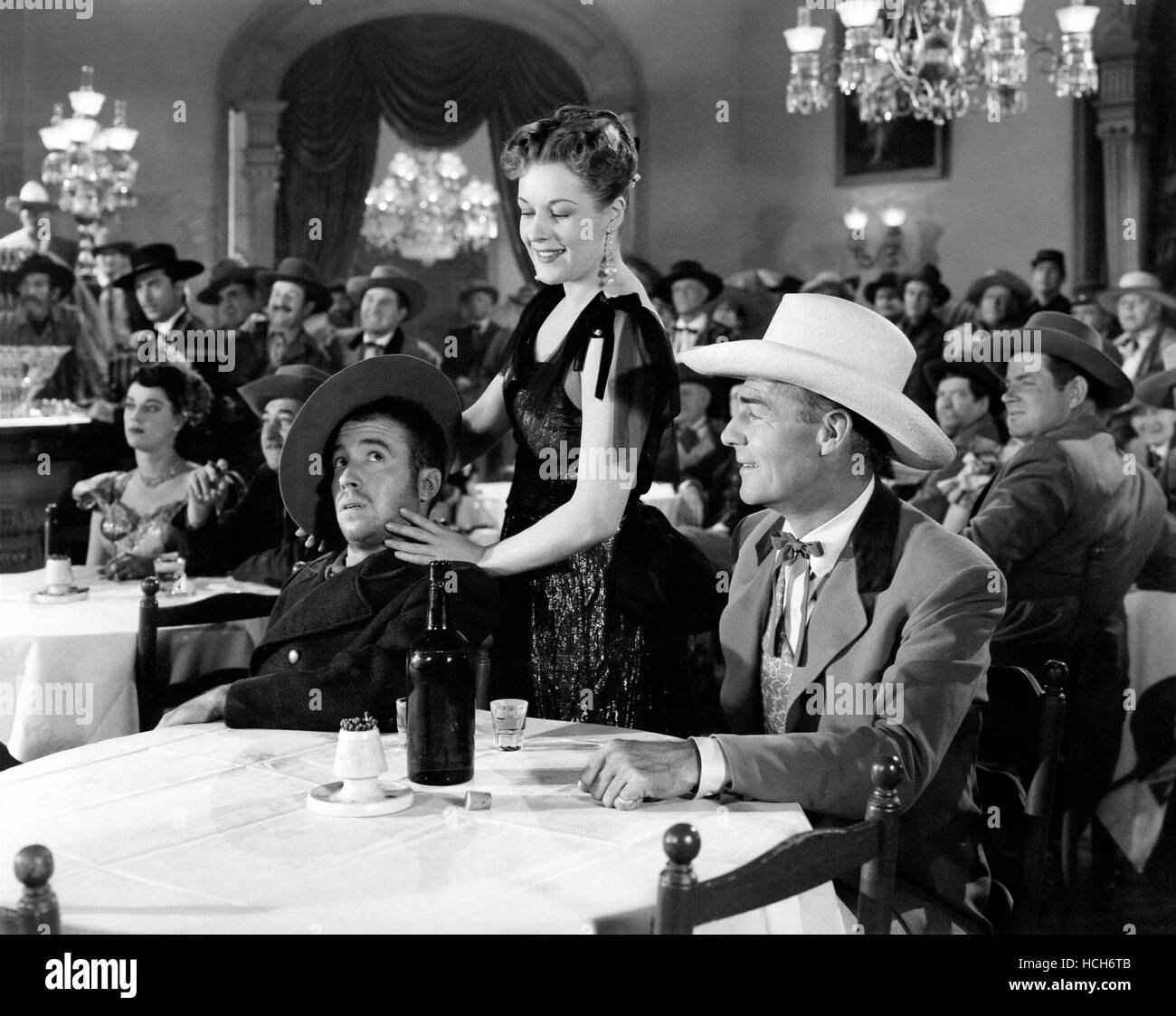 THE MAN BEHIND THE GUN, front from left: Dick Wesson, Lina Romay ...