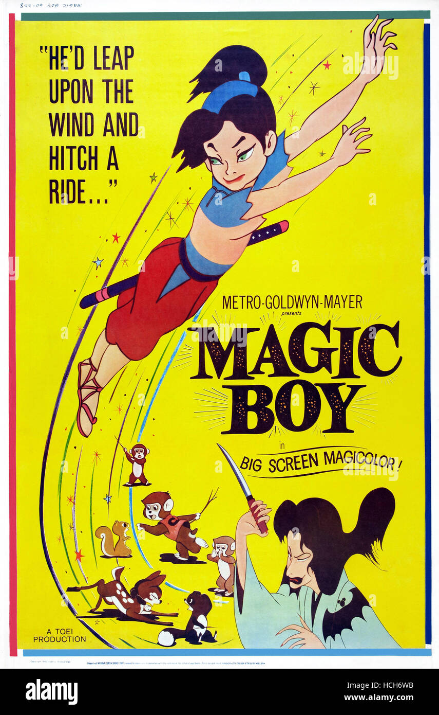 MAGIC BOY, (aka SHONEN SARUTOBI SASUKE), US poster art, 1959 Stock ...