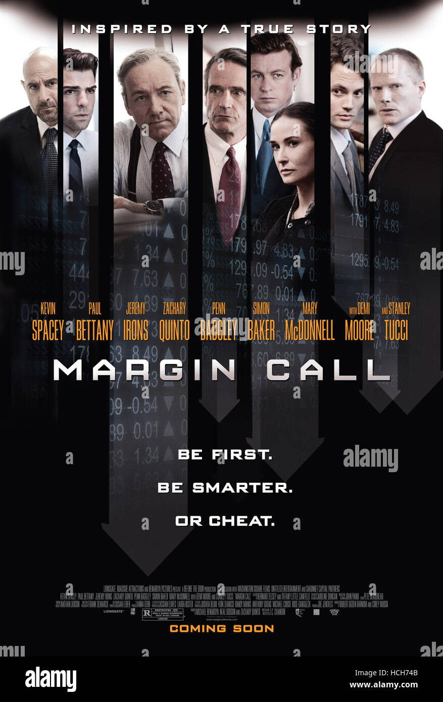 MARGIN CALL, US poster art, from left: Stanley Tucci, Zachary Quinto ...