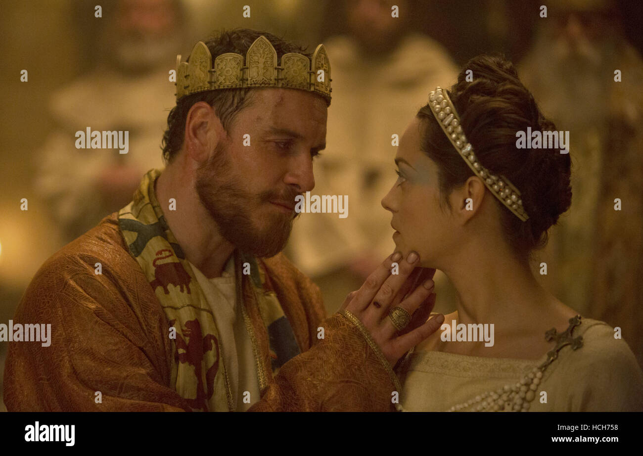 MACBETH, from left: Michael Fassbender as Macbeth, Marion Cotillard as ...