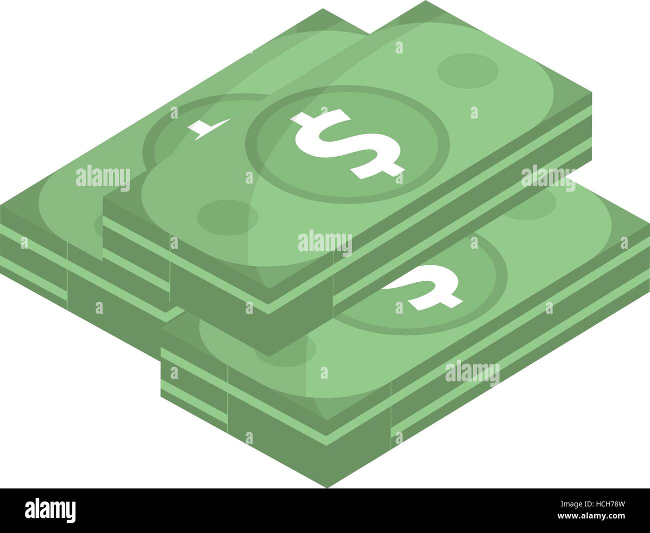 Dollar icon, flat design. Money dollars isolated on white background ...