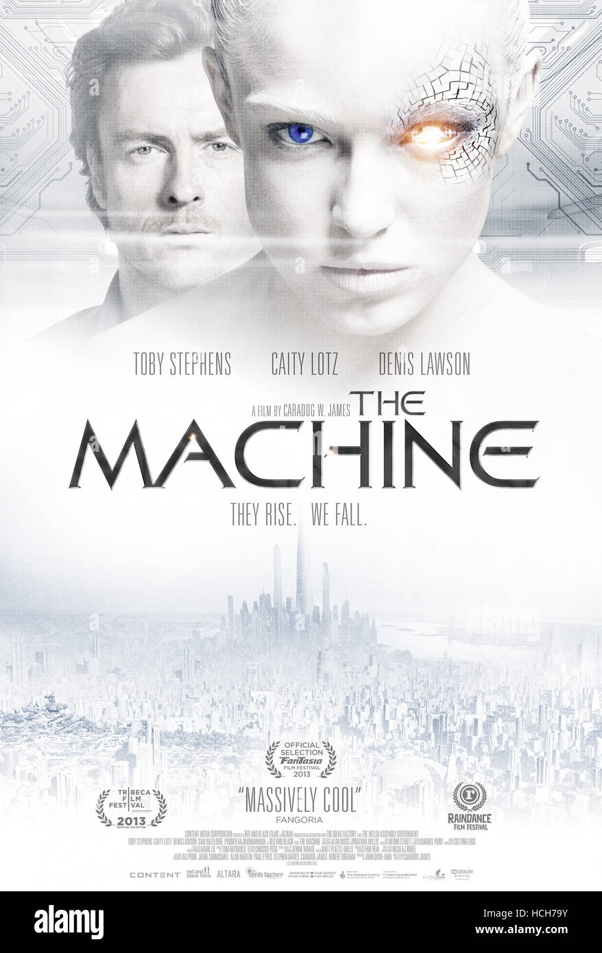 THE MACHINE, international poster art, from left: Toby Stephens, Caity ...